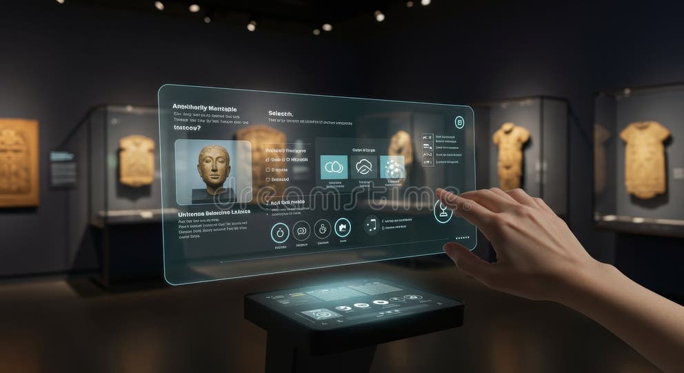 Museum Exhibit Interface Touchless Exploration Interactive Museum Display Touchless Technology ...
