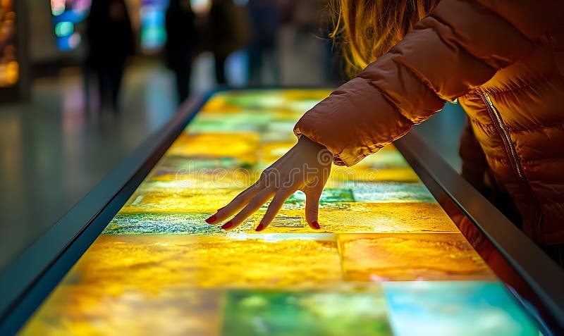 Interactive Light Display stock illustration. Illustration of tourism ...