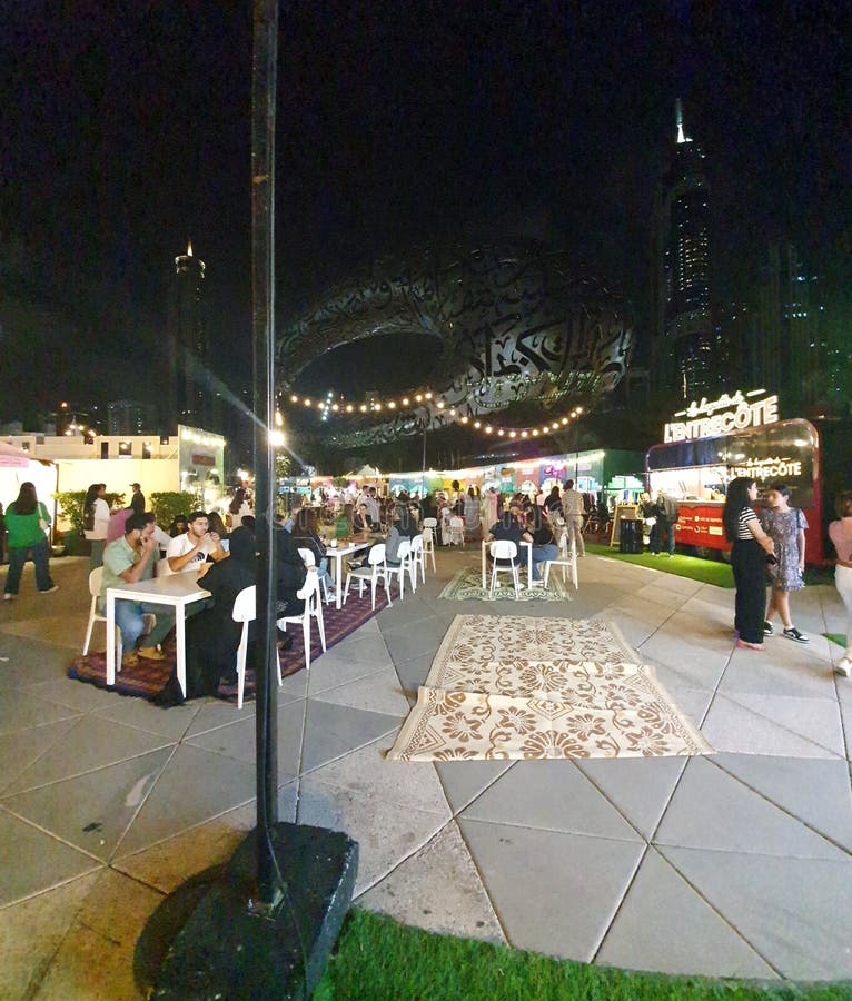 MUSEUM at the FUTURE DUBAI in NIGHT TIME Editorial Photography - Image ...