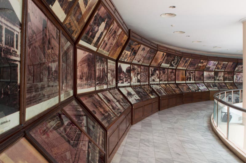 Museum Hallway Filled with Historic Photos Editorial Photography ...