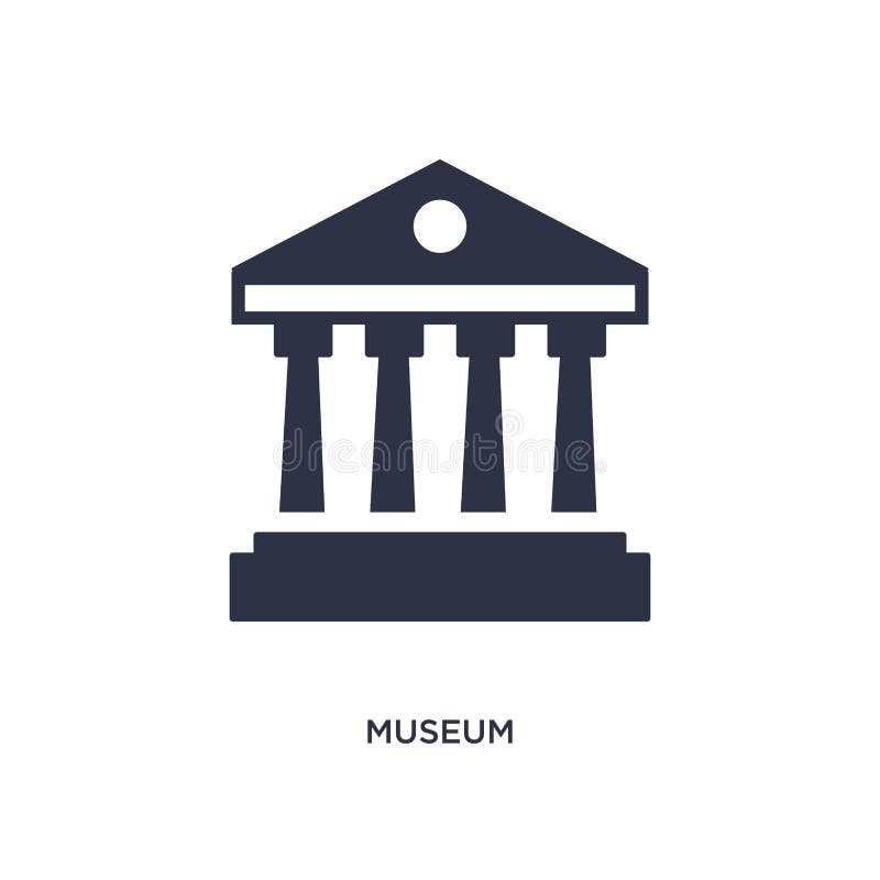 Museum icon stock illustration. Illustration of sign, symbol - 1431633