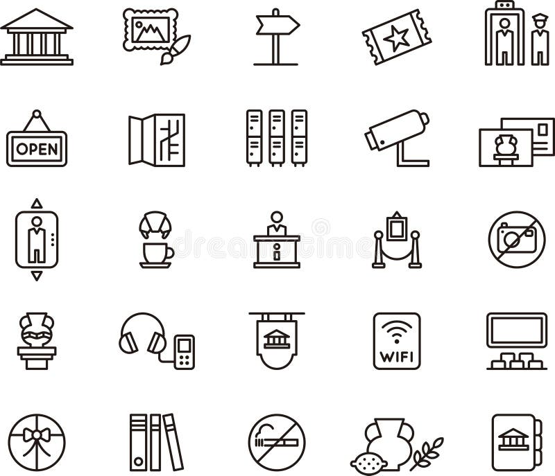 Vector map icons set stock vector. Illustration of factory - 35997656