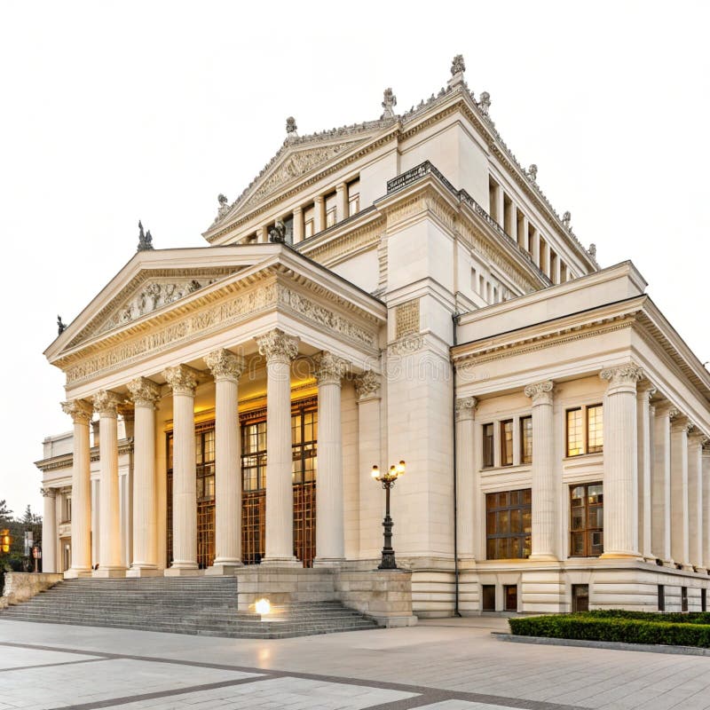 Museum on Transparent Background Stock Illustration - Illustration of ...