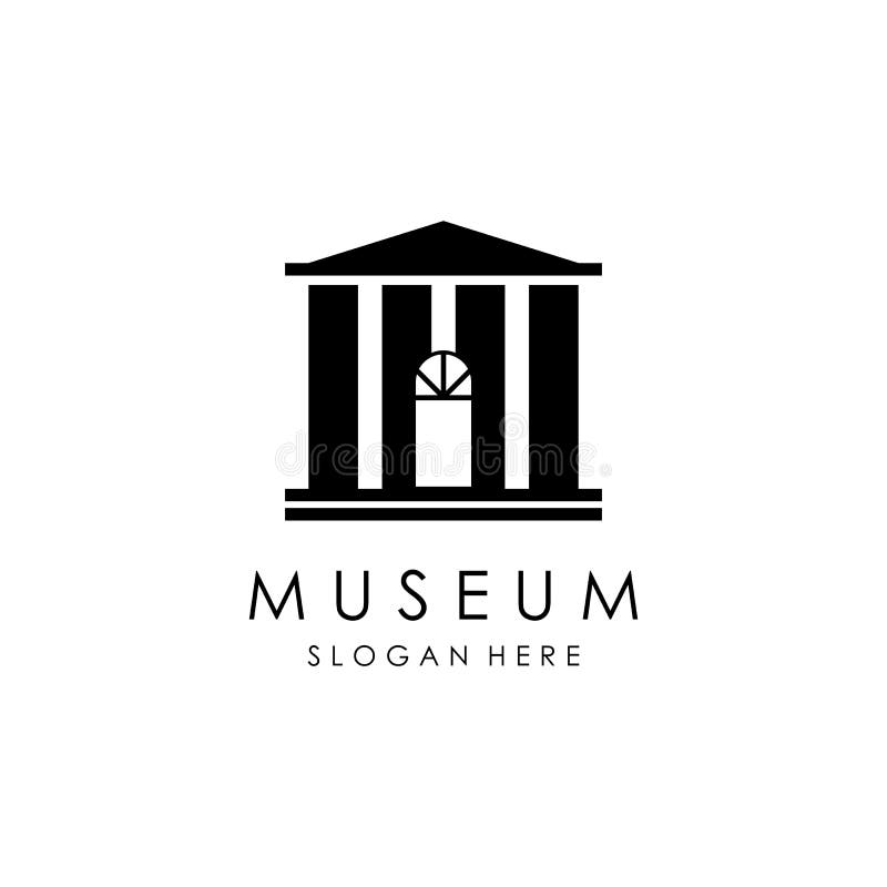 Museum Logo Template with Minimalist and Modern Concept Stock Vector ...