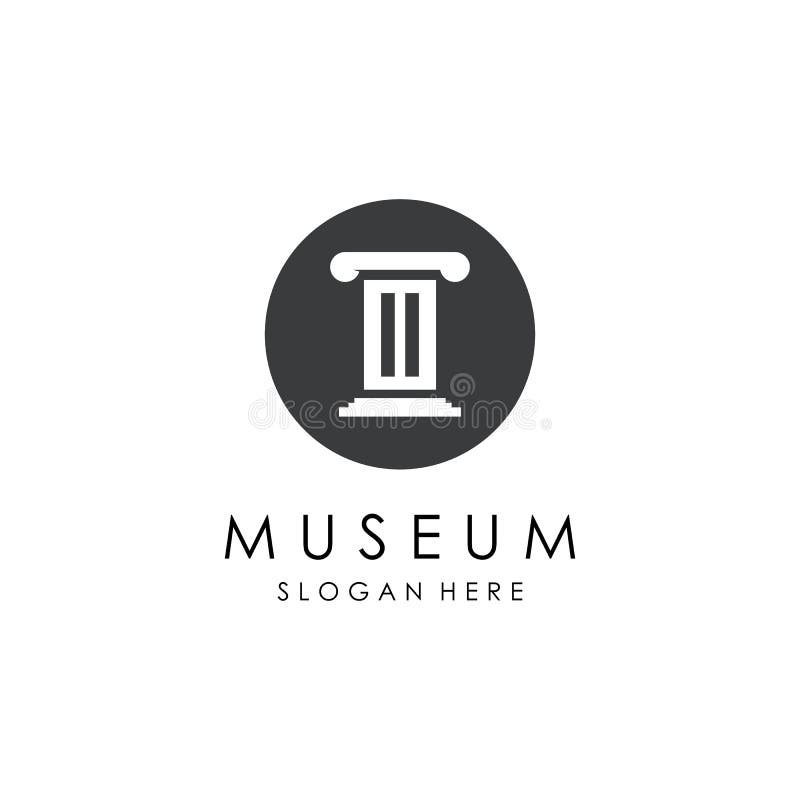 Museum Logo Template with Minimalist and Modern Concept Stock Vector ...