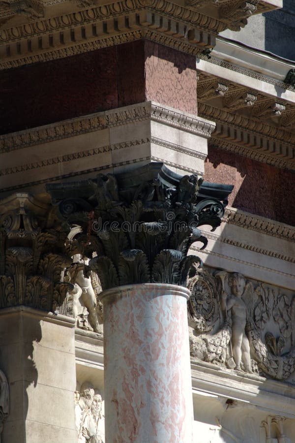 Museum of Louvre, detail stock image. Image of architecture - 25898747
