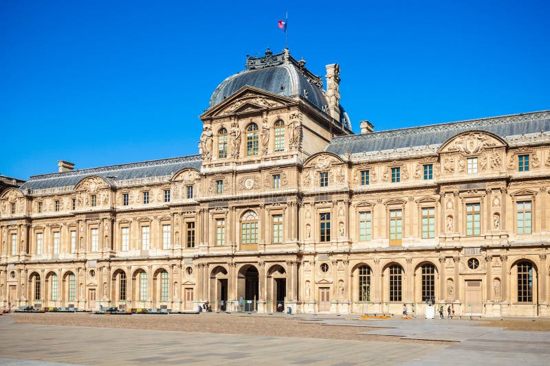 Museum of Louvre in Paris editorial photo. Image of symbol - 278907576