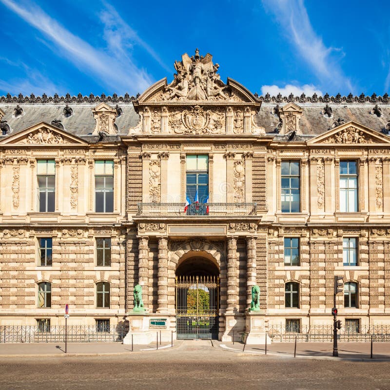 Museum of Louvre in Paris editorial stock image. Image of view - 278907634