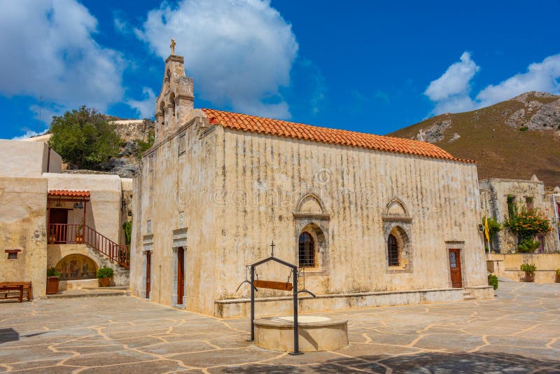 Museum of the Monastery of Preveli at Greek Island Crete Stock Photo ...