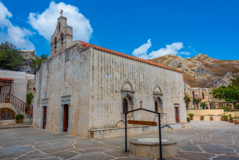Museum of the Monastery of Preveli at Greek Island Crete Stock Image ...