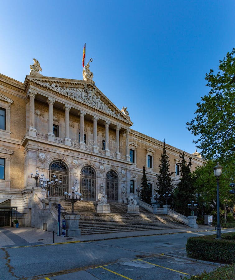Museum of the National Library Stock Image - Image of facade, library ...