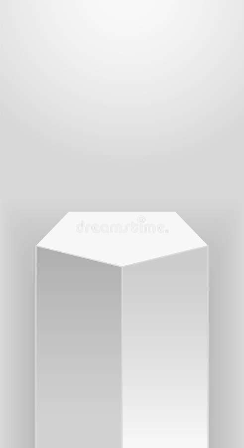 Museum Podium Stage. Gallery Geometric Blank Product Stand Stock Vector ...