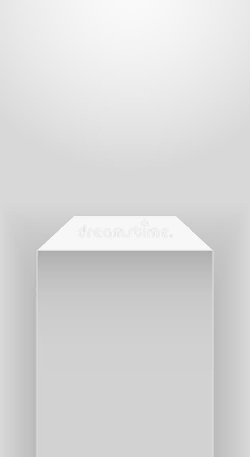 Museum Podium Stage. Gallery Geometric Blank Product Stand Stock Vector ...