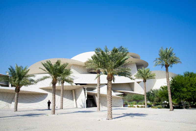 Museum of Qatar stock photo. Image of corniche, east - 273906090