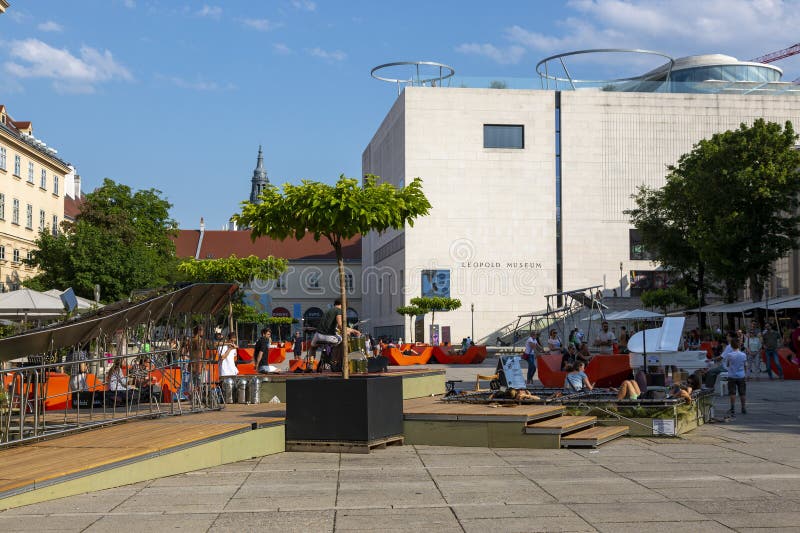 Museum Quarter in the Center of Vienna Editorial Image - Image of ...