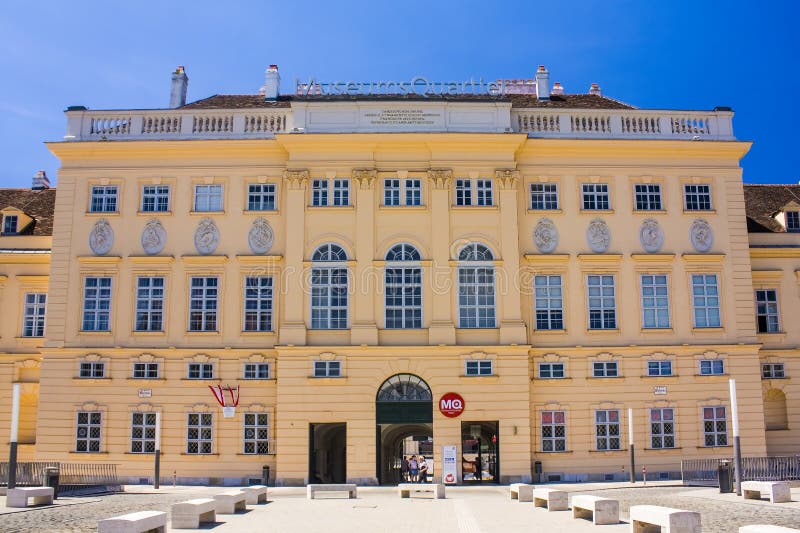 Museum quarter in Vienna editorial photo. Image of town - 377390661