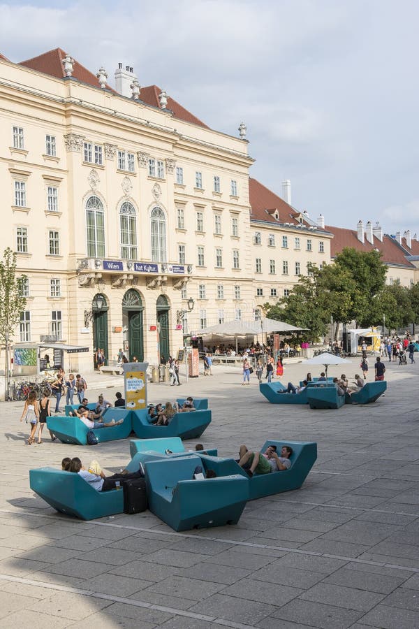 The Museum Quarter in Vienna Editorial Photography - Image of place ...