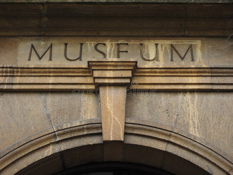 Museum Sign Carved in Stone Stock Photo - Image of wall, carved: 129347534