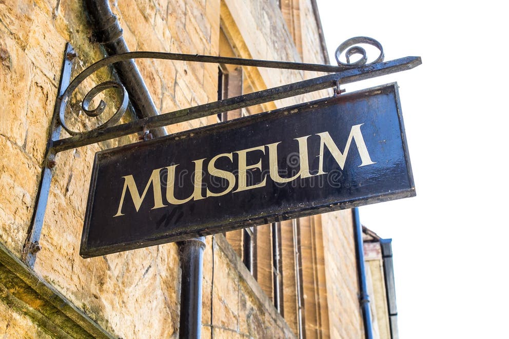 Museum Sign stock photo. Image of brown, sign, visit - 30788492