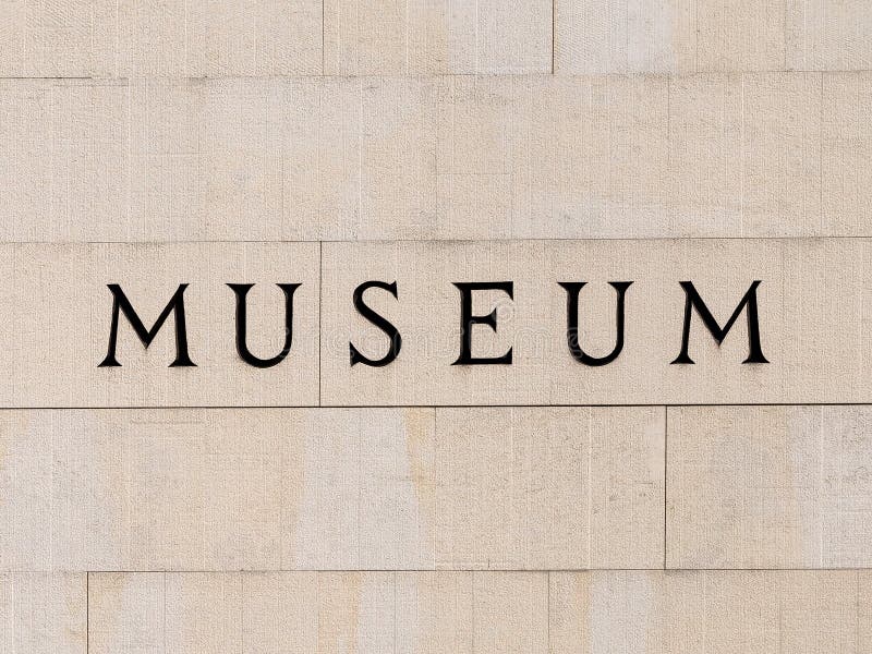 Museum Sign stock photo. Image of brown, sign, visit - 30788492