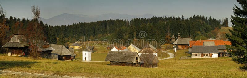 Museum of the Slovak Village Editorial Image - Image of clouds, outside ...