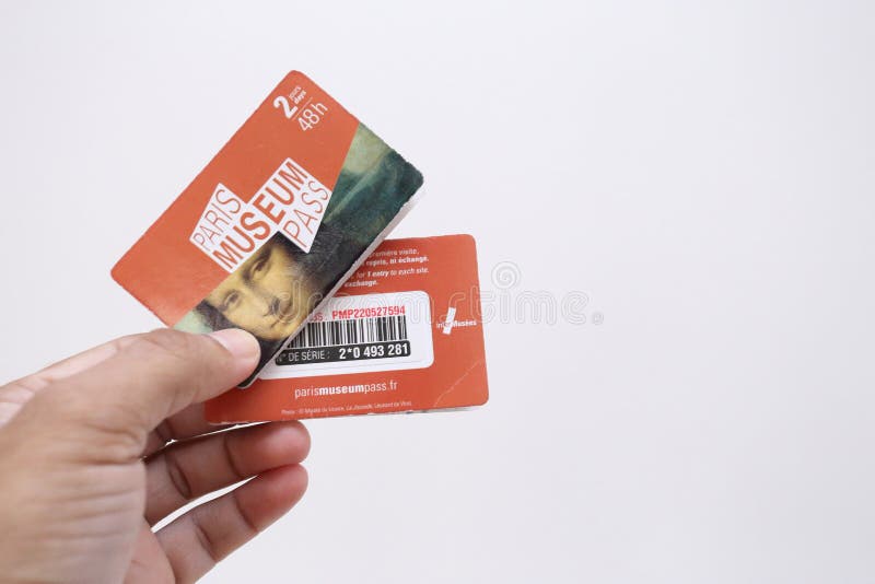Museum Ticket in Paris in France. Editorial Photography - Image of ...