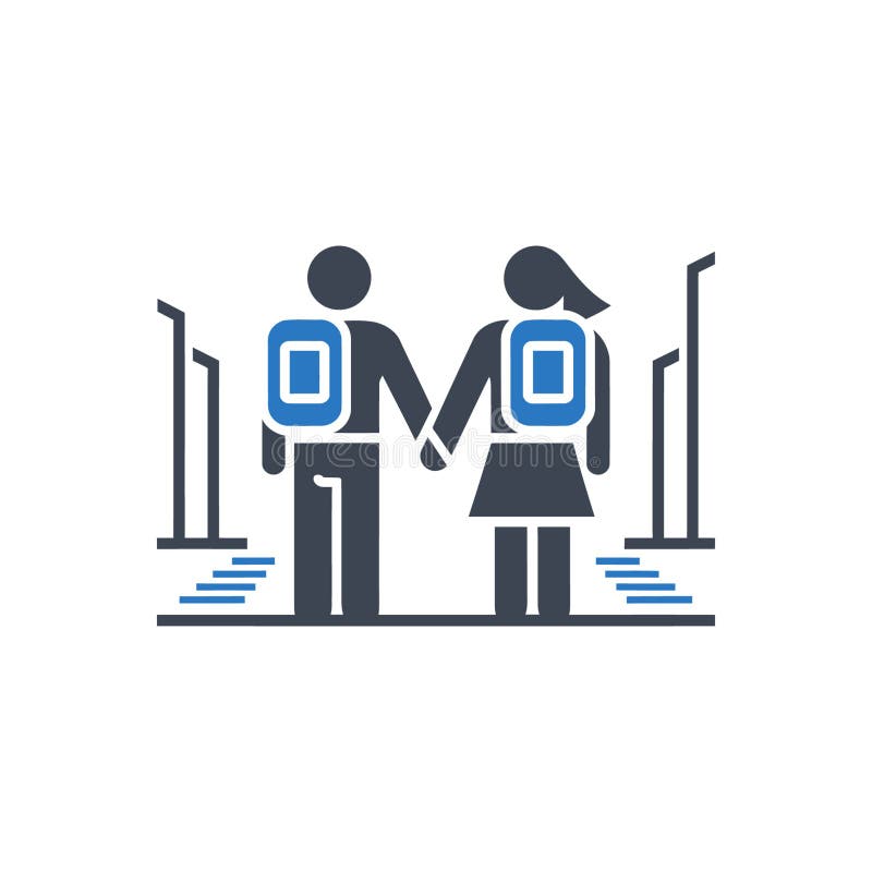 Museum Visitor Guide Icon stock vector. Illustration of museum - 379325031