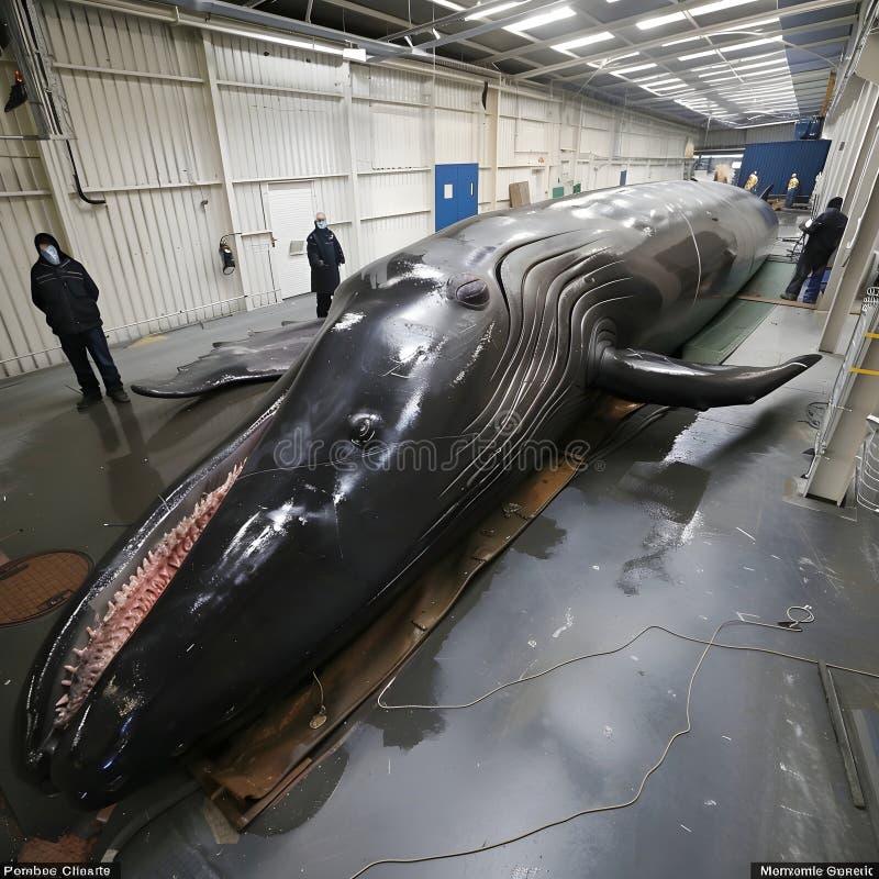 Museum Workers Preparing Replica of Fin Whale, Second Biggest Whale in ...