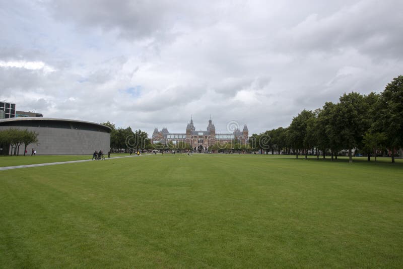 Museumplein Square at Amsterdam the Netherlands 16-8-2021 Editorial ...