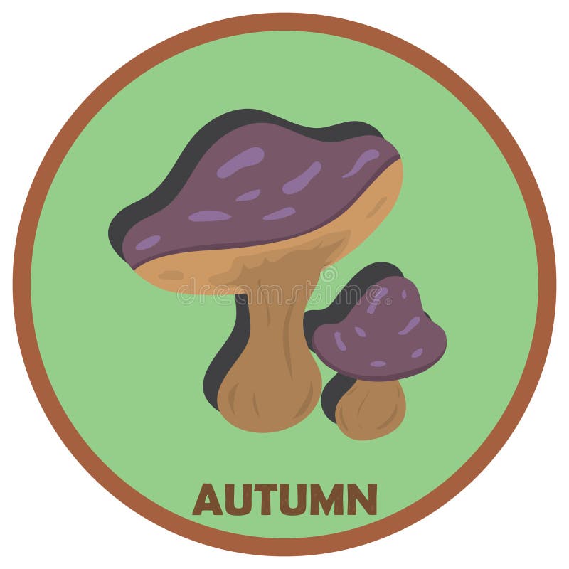 Mush Rooms. Vector Illustration Decorative Design Stock Vector ...