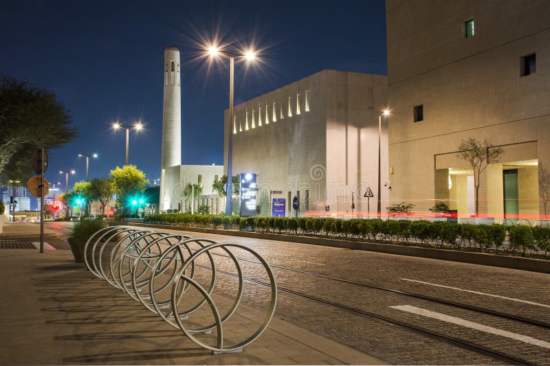 Musherib Downtown during Night, Doha, Qatar Editorial Stock Image ...