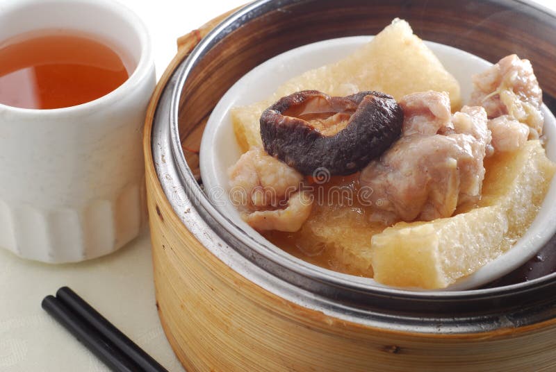 Mushroom chicken dim sum stock photo. Image of bamboo - 22968146