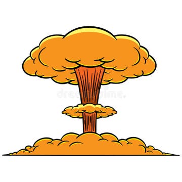 Mushroom Cloud stock illustration. Illustration of mushroom - 72949249