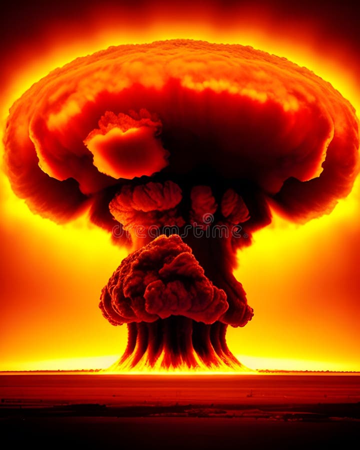 Mushroom cloud stock illustration. Illustration of light - 293202839