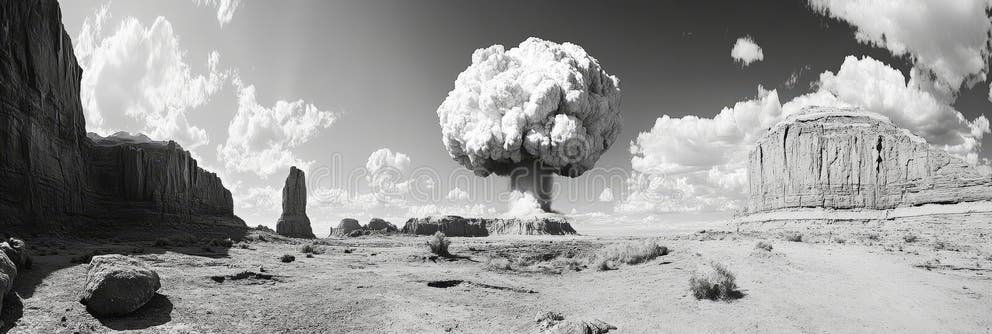 The Mushroom Cloud is the Shape of an Explosion that Emerges As a ...