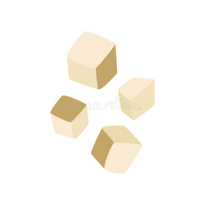 Mushroom Cube Slices Composition Stock Vector - Illustration of icon ...