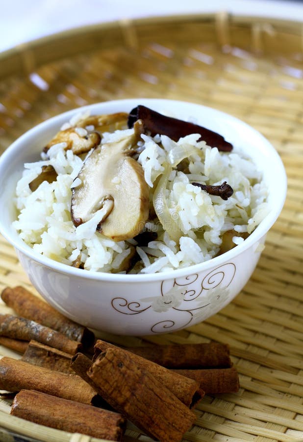 Mushroom Fried Rice stock image. Image of asia, cuisine - 31499029