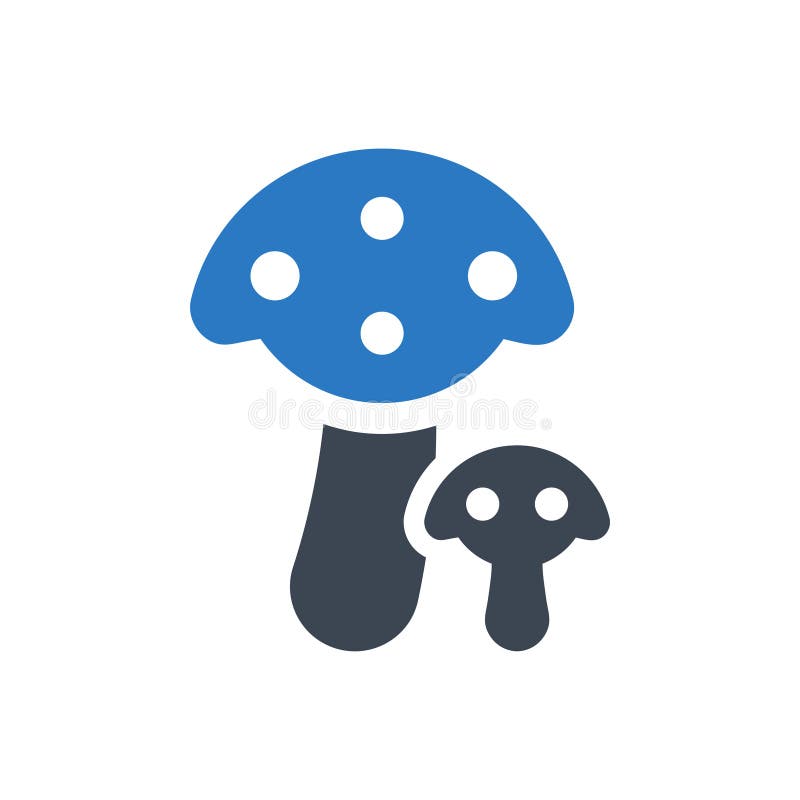 Mushroom Icon. Simple Vector Graphics Stock Vector - Illustration of ...