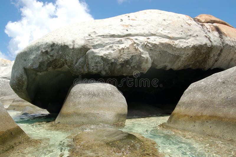 Mushroom Like Rock Formation Stock Photo - Image of coast, blue: 1730736