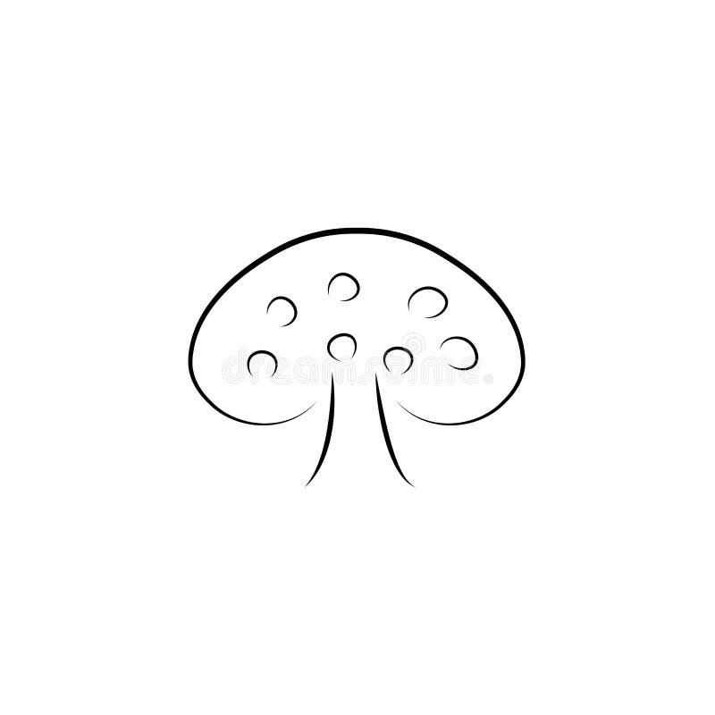 Mushroom Logo Icon Vector Template Stock Illustration - Illustration of ...