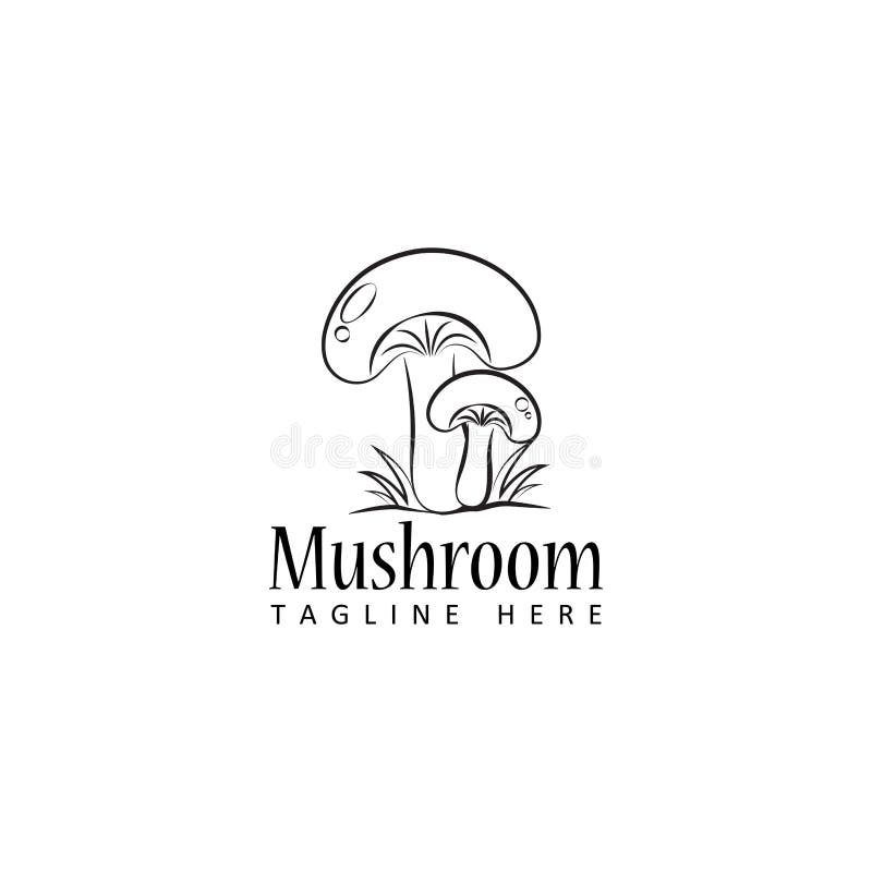 Mushroom Logo Template Design Vector Stock Vector - Illustration of ...