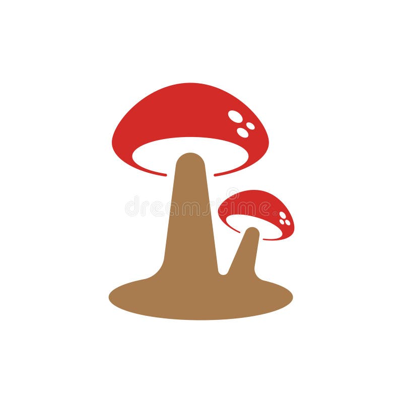 Mushroom Logo Template Icon Stock Vector - Illustration of agriculture ...