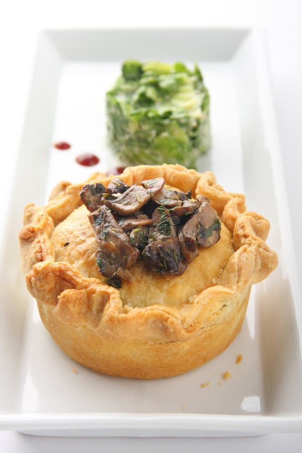 Mushroom meat pie stock image. Image of simplicity, coleslaw - 7544691