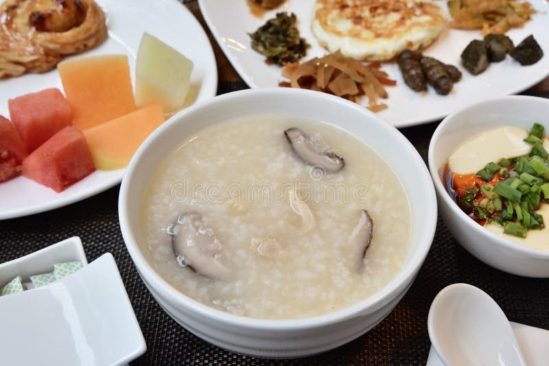 Mushroom meat porridge stock photo. Image of cuisine - 97282522