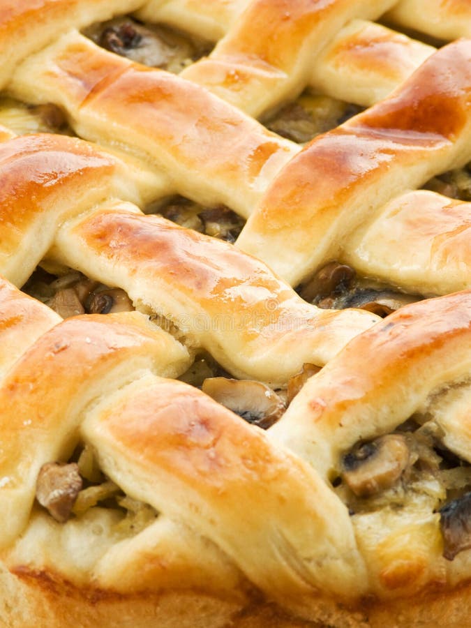 Mushroom pie stock image. Image of filled, melted, champignon - 16245375
