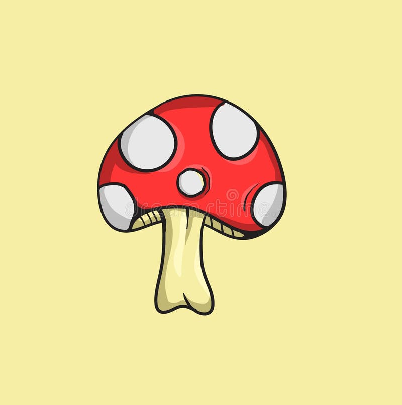 Simple Mushroom Vector Ilustration Stock Illustrations – 7 Simple ...