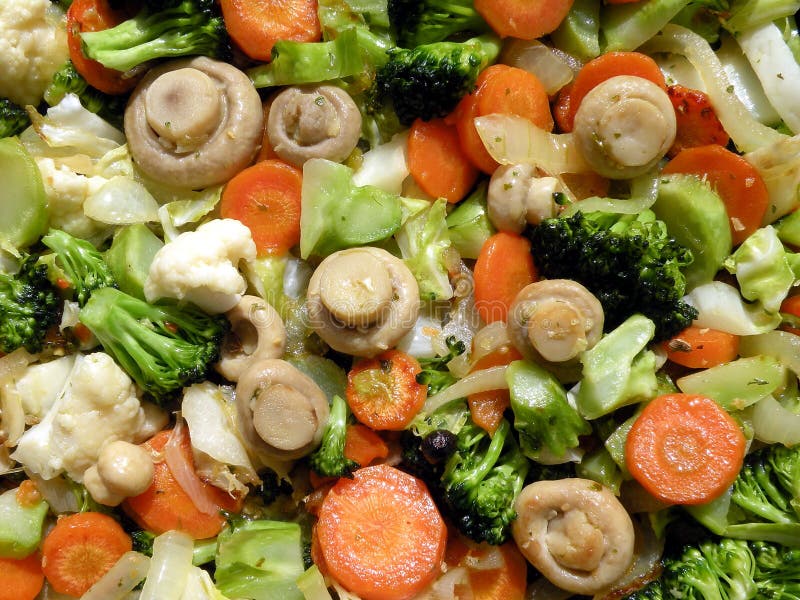Mushroom with vegetable stock image. Image of pieces - 19797103