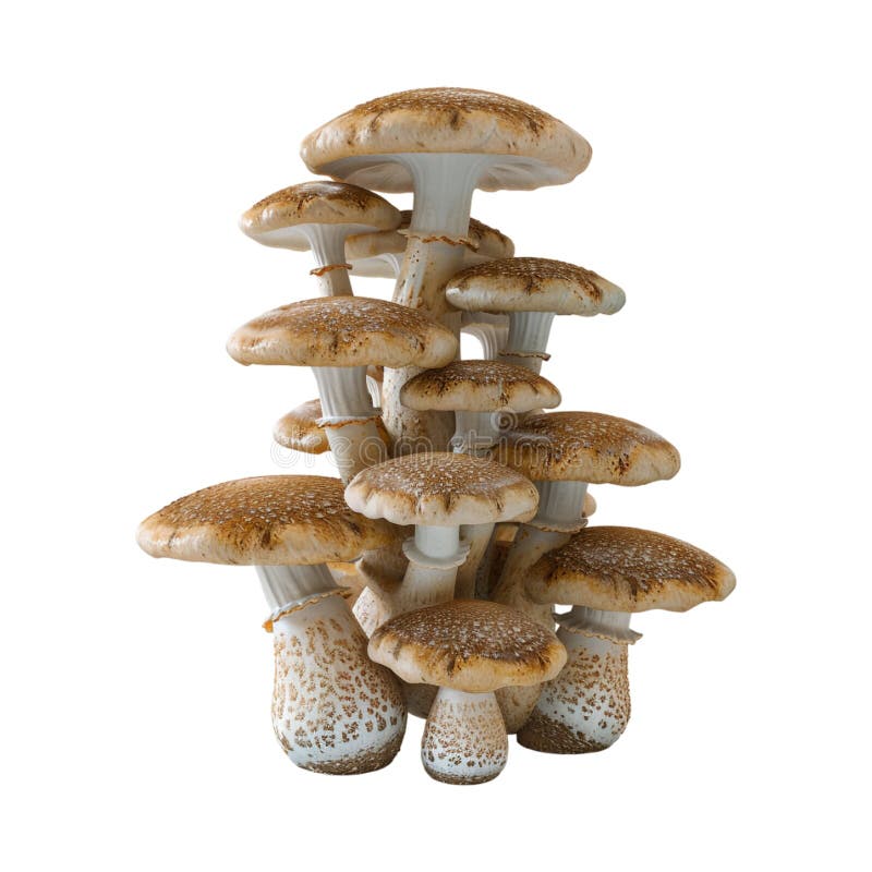 Mushrooms on Transparent Background - Ai Generated Stock Illustration ...