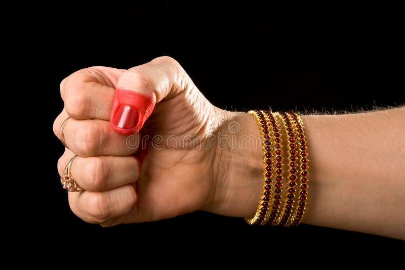 Mushti Hasta of Indian Dance Bharata Natyam Stock Photo - Image of ...