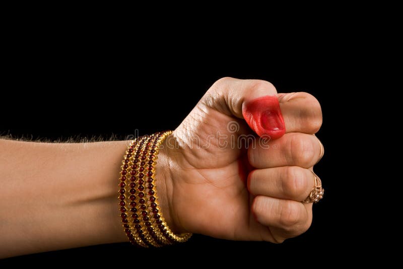Mushti Hasta of Indian Dance Bharata Natyam Stock Image - Image of ...